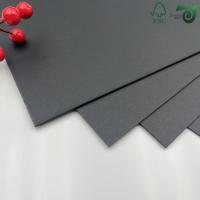 China FSC Uncoated Solid Black Book Binding Board 350gsm Ideal For Shopping Bags More for sale