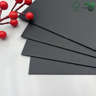 China FSC 1.5mm Black Board Card   Economical Framed Black Card For Photo Album Pages for sale