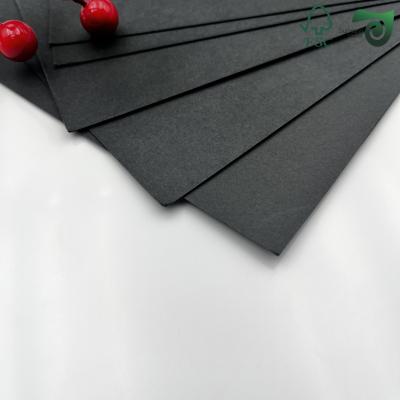 China FSC 2mm Thick Grey Board With One Side Black Paper Lamination For Packaging Black Cardboard for sale