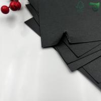 China FSC 300gsm 350gsm Uniform Black Paper  70cm 100cm  High Rigidity For Hang Tags for sale