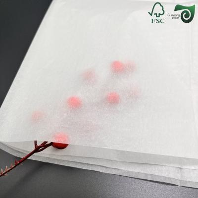 China FSC 4 6 Pieces Of 38gsm  40 GSM Greaseproof Paper  350mm  450mm  For Lunch Wrapping for sale