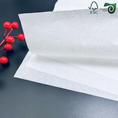 China FSC 35gsm 40gsm Food Safe Coated Silicone Wrapping Paper For Baking 12 18 Inches for sale