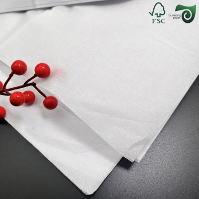 China FSC Heat Resistant  Food Safe Greaseproof Wrapping Paper White for sale