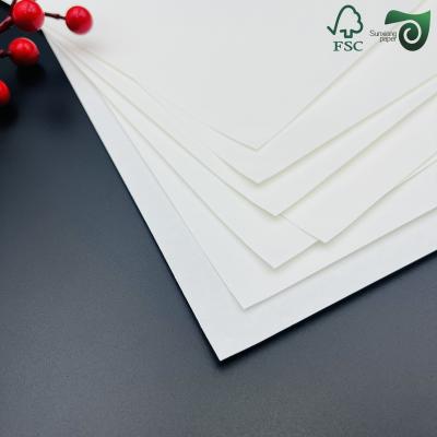 China 140um FSC Eco Friendly Oilproof White Stone Food Wrapping Paper For Fruit Storage for sale