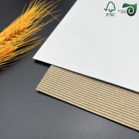 China 2 Ply Brown Single Face Corrugated Paper 170gsm+150gsm For Coffee Cup Sleeves for sale