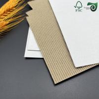 China 2 Ply Brown Single Face Corrugated Paper 170gsm+150gsm For Coffee Cup Sleeves for sale