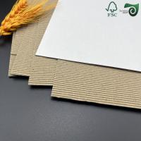 China FSC Two Ply F Flute Corrugated Cardboard Sheets 100g Black Single Face Corrugated Board for sale
