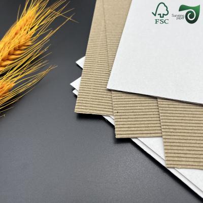 China 1mm 2mm Micro Flute Corrugated Cardboard Sheets For Food Packaging Box for sale