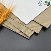 China FSC 1.0mm 4.5mm E Flute Corrugated Cardboard Sheets For Pizza Boxes   Food Packaging for sale