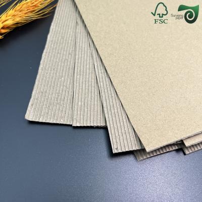 China B Flute Single Face Corrugated Paper  Pads  100gsm 125gsm Durable Brown Packaging Corrugated Board for sale