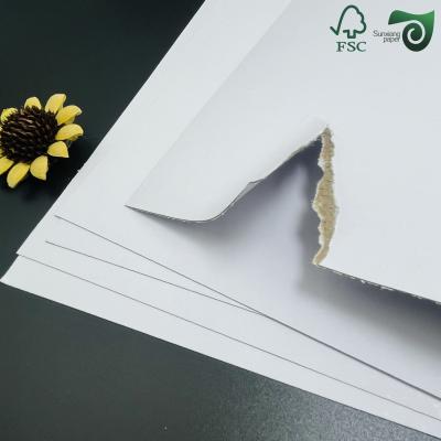 China 1mm Grey Cored Dual Sided White Cardstock Matte Surface Superior Ink Absorption for sale