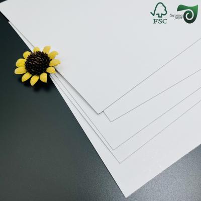 China FSC 135gsm 21 29.7cm Clear Printed Double Sided Gloss Digital C2S Paper Coated Duplex Board for sale