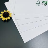 China Sheets Of 1.2mm Thick White Double Sided Coated Duplex Board FSC Wrapping Paper for sale