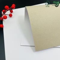 China FSC 300GSM Recycled Coated Duplex Board White Top Grey Back For File Books Packaging for sale