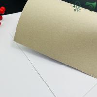 China FSC Certified 450gsm C1S Clay Coated Paper With Grey Back Premium Recycled Packaging Paper for sale