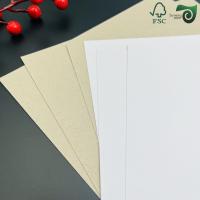 China FSC Certified 0.3mm0.4mm AAA Grade White Coated Board With Grey Back Recycled Printable for sale