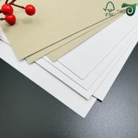 China FSC Certified 1.5mm   2mm Laminated Rigid Paper Board One White Face for sale