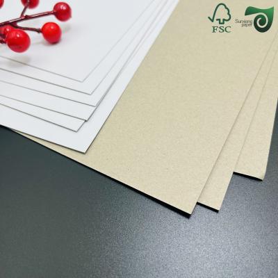 China FSC Certified Coated Duplex Paperboard 300gsm Grey Back White Top For Lightweight Packaging Boxes for sale
