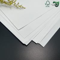 China FSC 2mm Smooth Bleached Wood Cellulose White Board Double Sided Slight Glossy For Premium Gift Box for sale