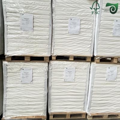 China FSC 300gsm 350gsm Grade Top Side Clay Coated Kraft Paper For Gift Boxes for sale