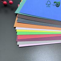 China FSC Coated Color Cardboard Coating Card 130gsm 400gsm Colored Cardboard Rolls for sale