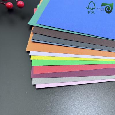 China FSC Coated Color Cardboard Coating Card 130gsm 400gsm Colored Cardboard Rolls for sale