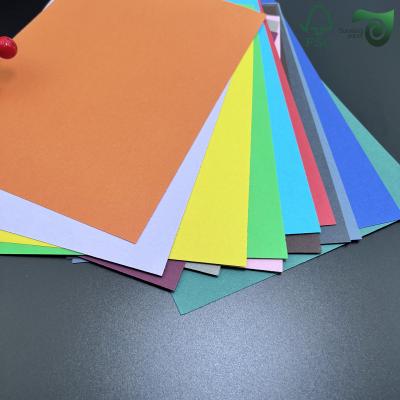 China Colorful Uncoated 150gsm 180gsm Bristol Craft Board For Book Notebook Covers for sale