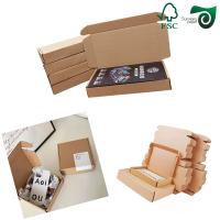 China FSC E Flute Printed Single Wall Corrugated Board 1.5mm For Coffee Sleeves for sale
