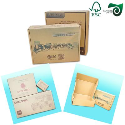 China FSC Brown 1.2m Wide Two Layer Corrugated Cardboard Rolls   50m 90m 150m Length Options for sale