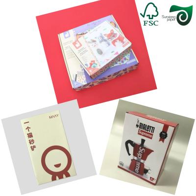 China FSC Certified High Stiffness 190gsm 250gsm C1S White Clay Coated SBS Folding Box Board for sale