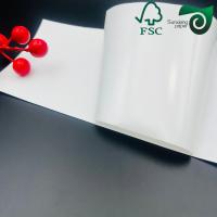 China FSC 75gsm Single Side Cast Coated Glossy White Adhesive Sticker Paper Supermarket  Retail Grade for sale