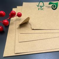 China FSC Certified 350gsm 400gsm Food Safe Brown Kraft Cardboard Lunch Box Packaging Material for sale