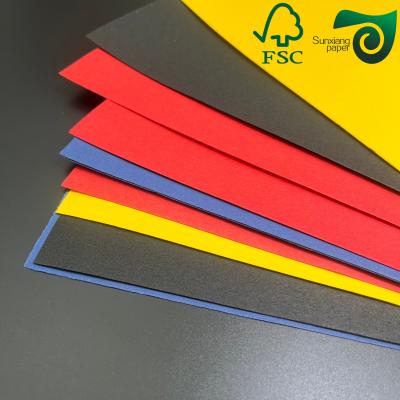 China FSC Embossed Gauffered Paper Board  160gsm 230gsm A3 A4 Sizes Multiple Colors for sale