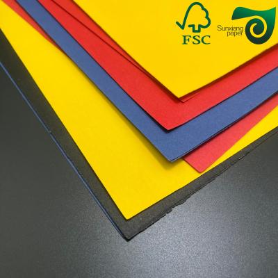 China FSC A3 A4 Size Embossed Gauffered Paper 160gsm 230gsm Multiple Colors Kraft Paper Board for sale