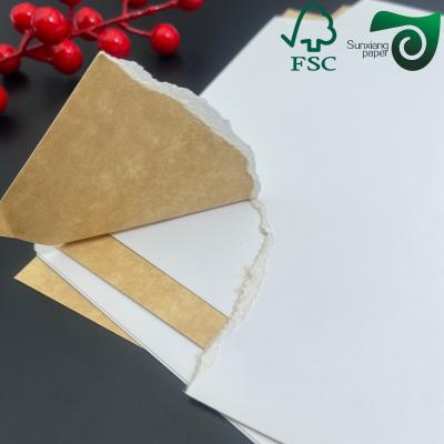 China FSC 300gsm Disposable Bakeable Kraft Bread Pan Board Single Side White Coated Brown Back for sale