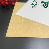 China FSC 325GSM Coated White Kraft Board Brown Back Sunxiang Paper For Snack Box for sale