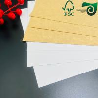 China FSC 325GSM Coated White Kraft Board Brown Back Sunxiang Paper For Snack Box for sale