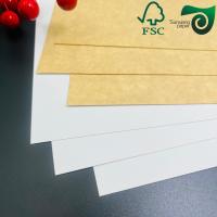 China 325gsm FSC Uniform White Coated Kraft Back Paper Premium Bread Food Packaging Paper for sale