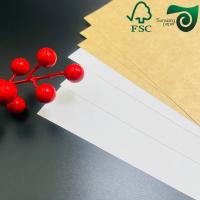 China 325gsm FSC Uniform White Coated Kraft Back Paper Premium Bread Food Packaging Paper for sale