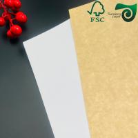 China 325gsm FSC Uniform White Coated Kraft Back Paper Premium Bread Food Packaging Paper for sale
