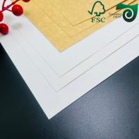 China FSC One Side White Brown Back Kraft Board 300gsm 350gsm Food Grade Packaging Solution for sale