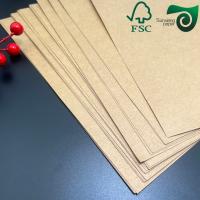 China FSC‑Certified High‑Density Food‑Grade Kraft Paper Sheets 300gsm  For Food Boxes for sale