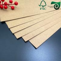 China FSC High Density Brown Kraft Paper Sheets 450gsm Food Grade Safe Packaging Paper for sale
