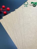 China FSC High Density Brown Kraft Paper Sheets 450gsm Food Grade Safe Packaging Paper for sale