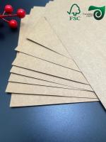 China FSC High Density Brown Kraft Paper Sheets 450gsm Food Grade Safe Packaging Paper for sale