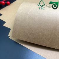 China FSC High Density Brown Kraft Paper Sheets 450gsm Food Grade Safe Packaging Paper for sale