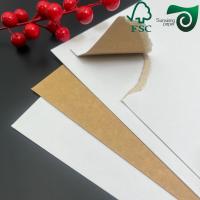China FSC 16PT  20PT One Side White Kraft Back Cardboard Food Grade Box Board 90cm 125cm for sale