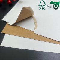 China FSC 240gsm Recycled Pulp White Top Coated Kraft Board White Top Coated Kraft Board for sale