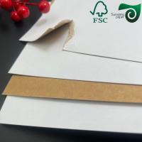 China FSC 325gsm Food Grade Kraft Paper White Coated Front Brown Back Virgin Pulp Paper for sale