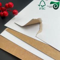 China FSC 140gr 200gr White Top Kraft Back Board 70cm 100cm 115cm Rolls For Shoe Boxes for sale